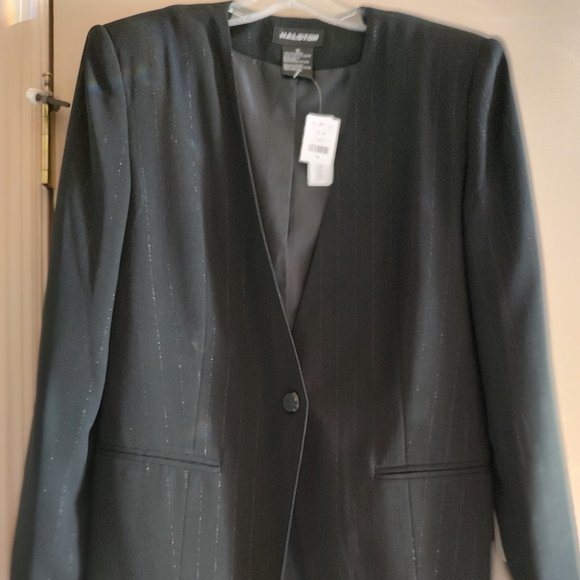 Halston Heritage | Jackets & Coats | Halston Black Suitdress Jacket ...
